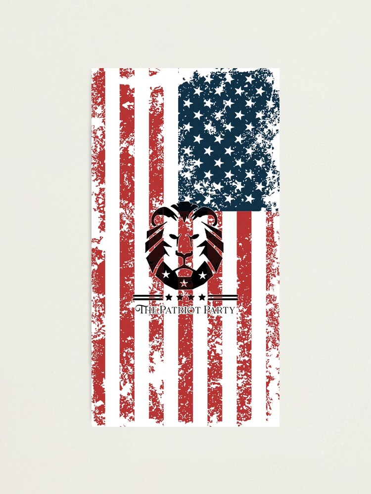 Impression photo « Drapeau en détresse du parti patriote », par ...