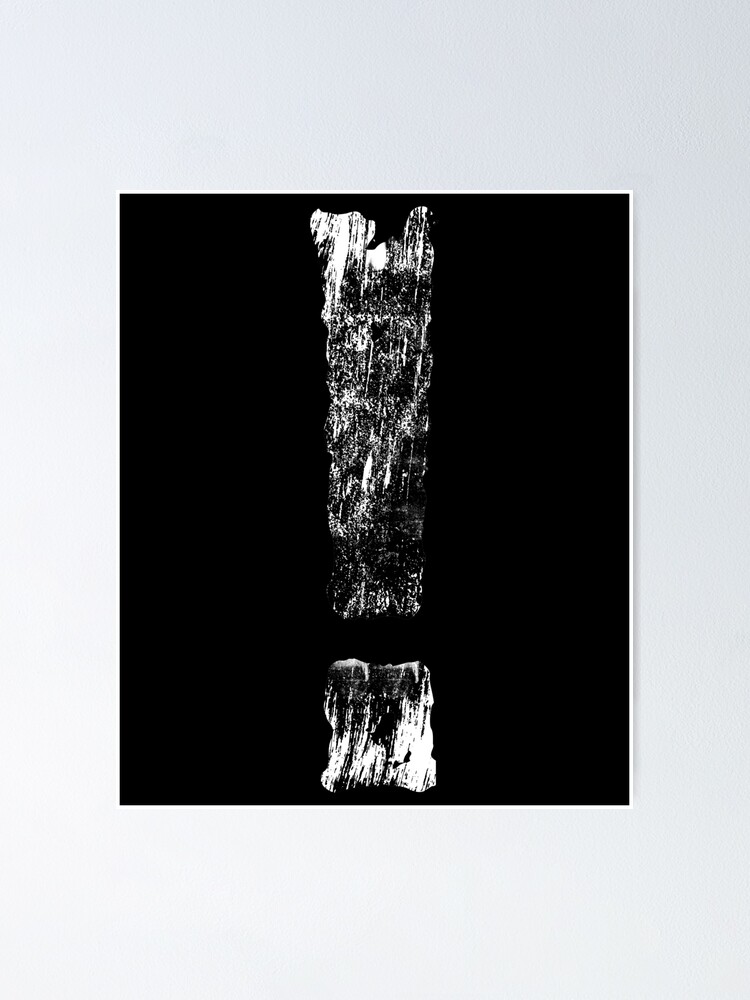 "Cool exclamation mark punctuation exclamation" Poster for Sale by ...