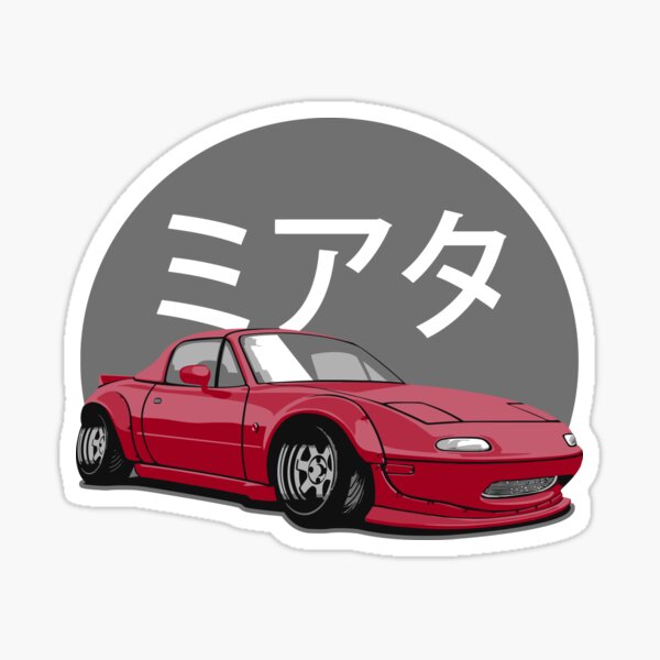"Fast JDM Roadster" Sticker for Sale by melisafereee | Redbubble