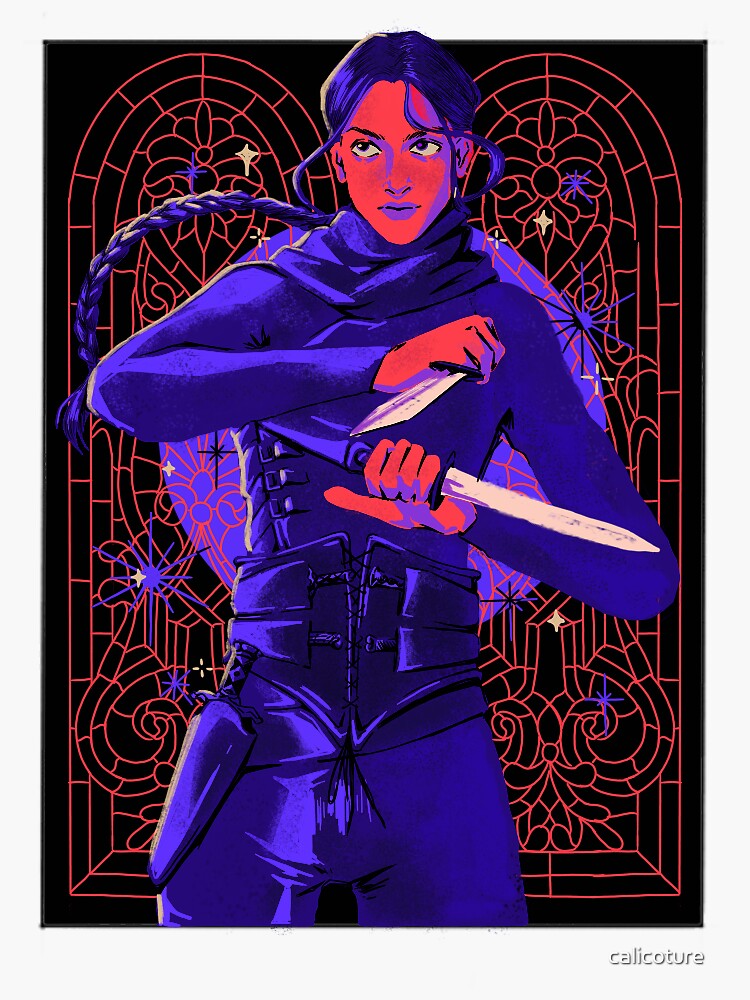 "inej ghafa (six of crows)" Sticker for Sale by calicoture | Redbubble