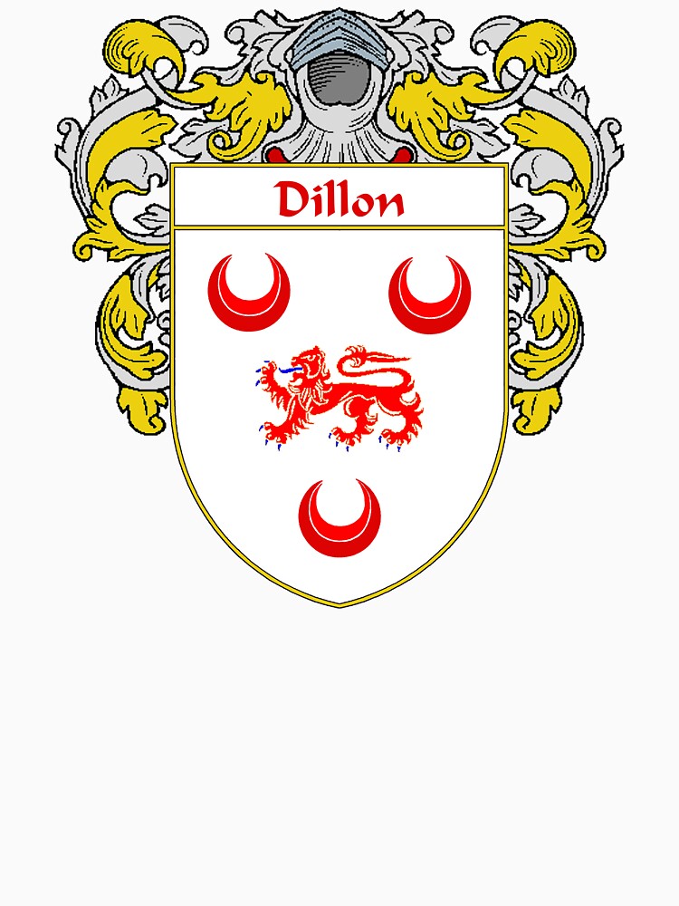 "Dillon Coat of Arms/Family Crest" T-shirt for Sale by IrishArms ...