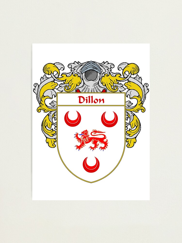 "Dillon Coat of Arms/Family Crest" Photographic Print for Sale by ...