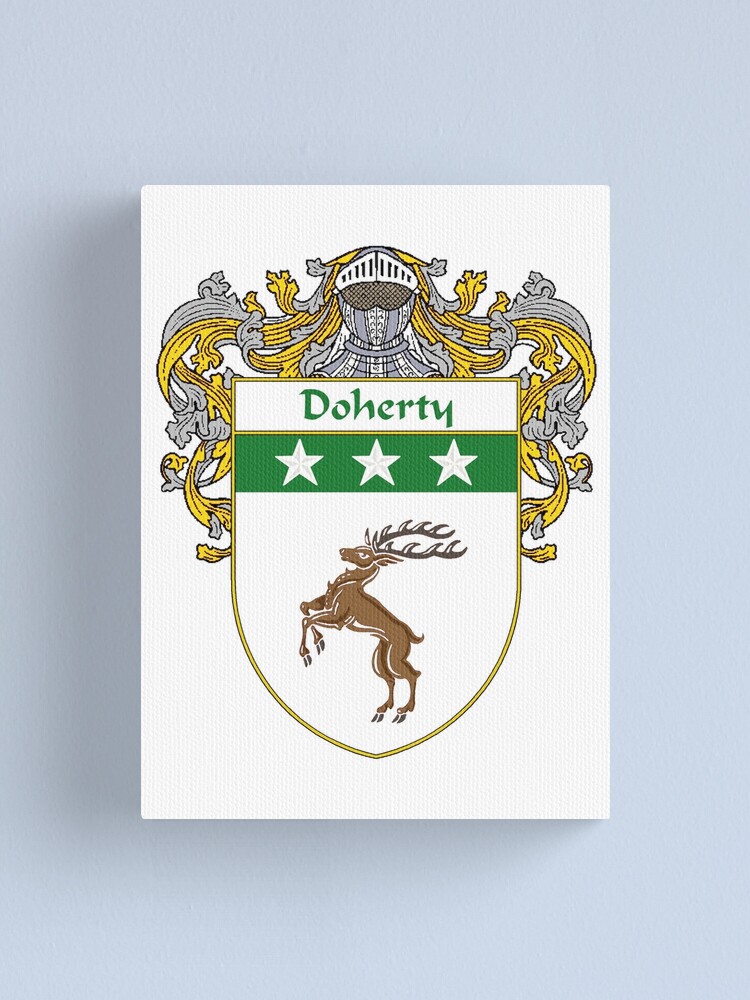 "Doherty Coat of Arms/Family Crest" Canvas Print for Sale by William ...
