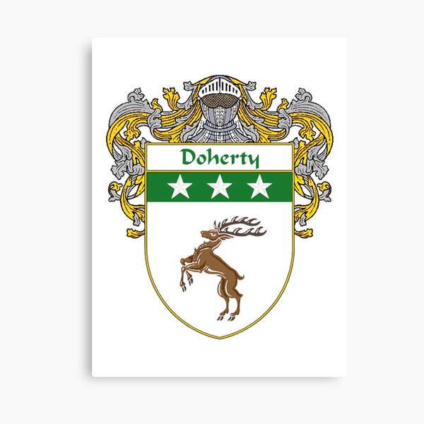 "Doherty Coat of Arms/Family Crest" Canvas Print for Sale by William ...
