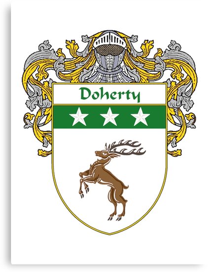 "Doherty Coat of Arms/Family Crest" Canvas Print by IrishArms | Redbubble