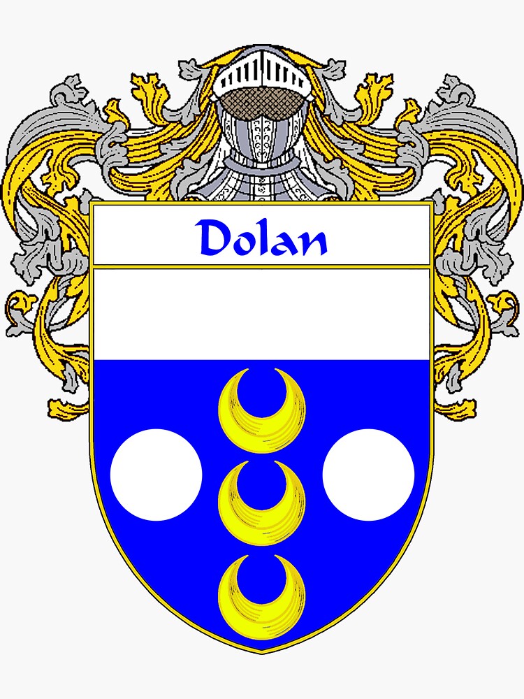 "Dolan Coat of Arms/Family Crest" Sticker for Sale by IrishArms | Redbubble