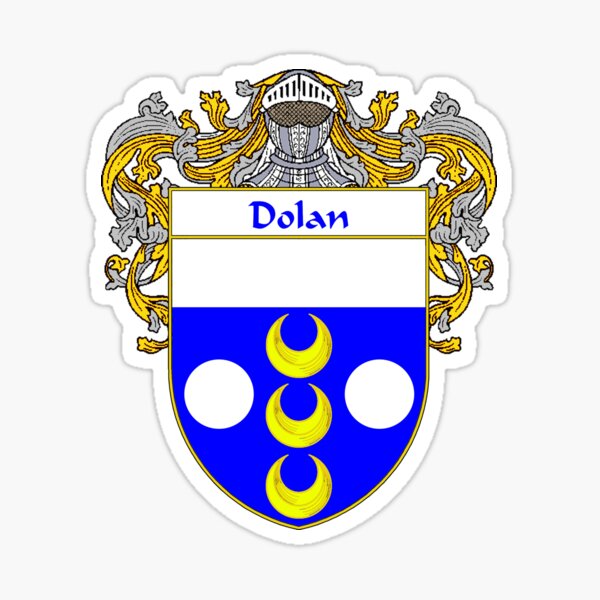 "Dolan Coat of Arms/Family Crest" Sticker for Sale by IrishArms | Redbubble