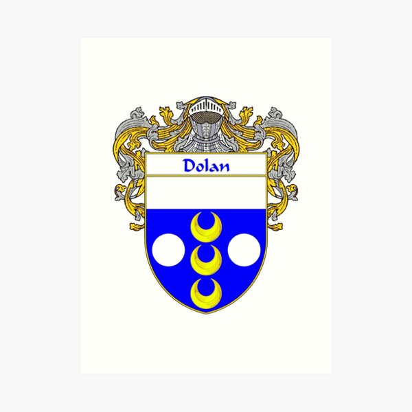 "Dolan Coat of Arms/Family Crest" Art Print for Sale by IrishArms ...