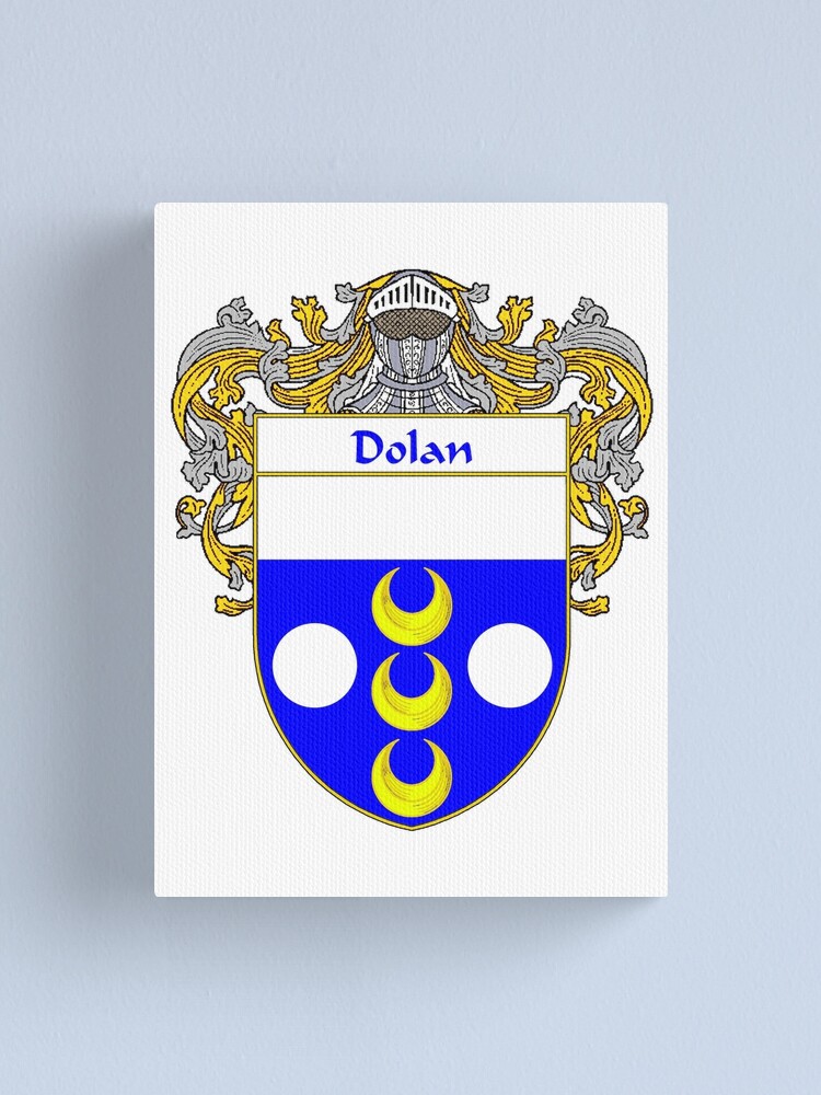 "Dolan Coat of Arms/Family Crest" Canvas Print for Sale by IrishArms ...