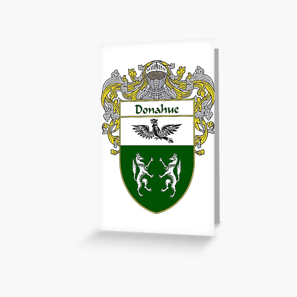 "Donahue Coat of Arms/Family Crest" Greeting Card for Sale by IrishArms | Redbubble