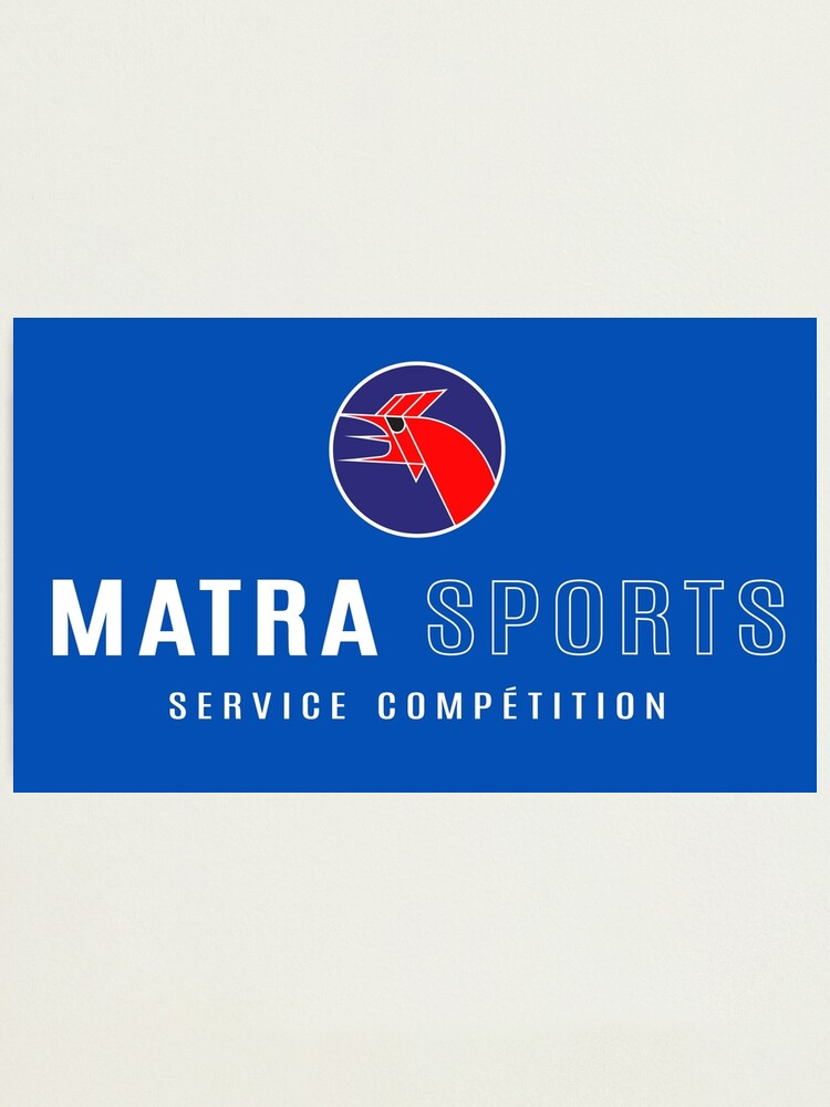 Lámina fotográfica «Logotipo de Matra Sports Service Competition 1973 ...