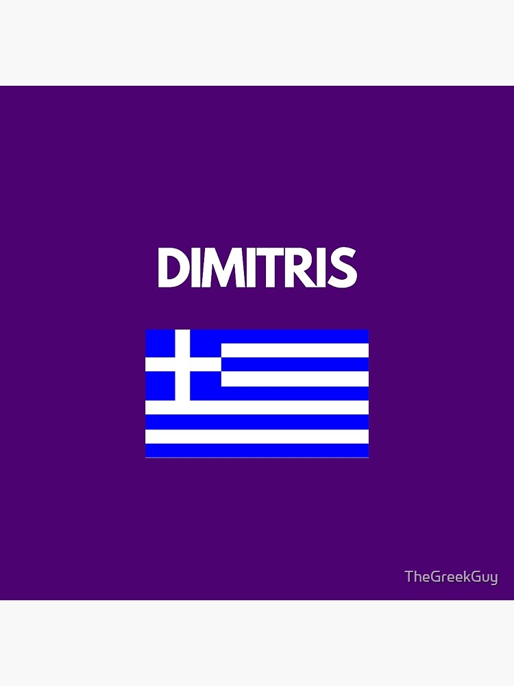 Póster «Dimitris Nombre griego con diseño de bandera griega» de ...