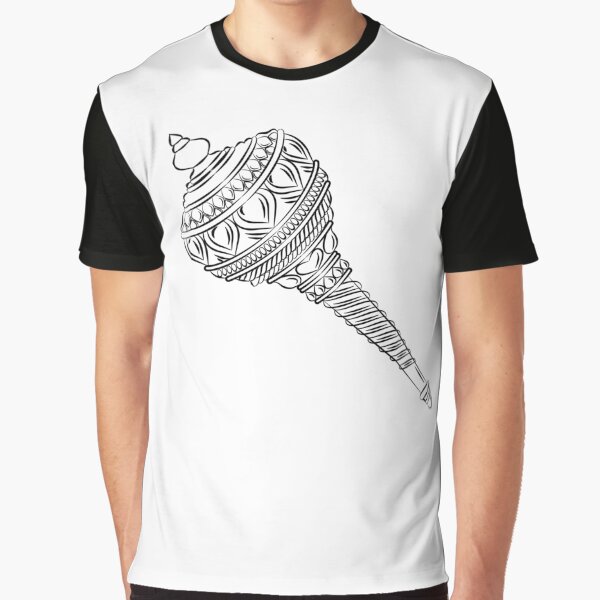 "Creative illustration of Lord Hanuman weapon (Gada)" Graphic T-Shirt ...