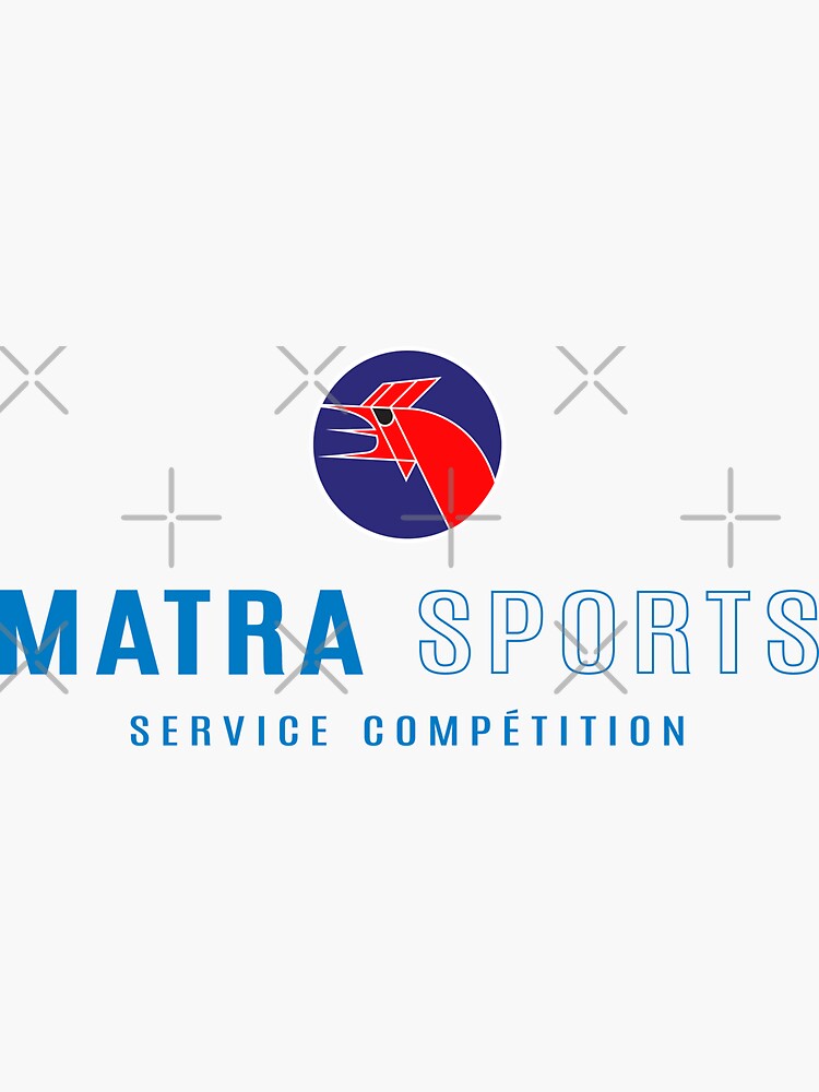 "Matra Sports Service Competition logo 1973 - colour print on white ...