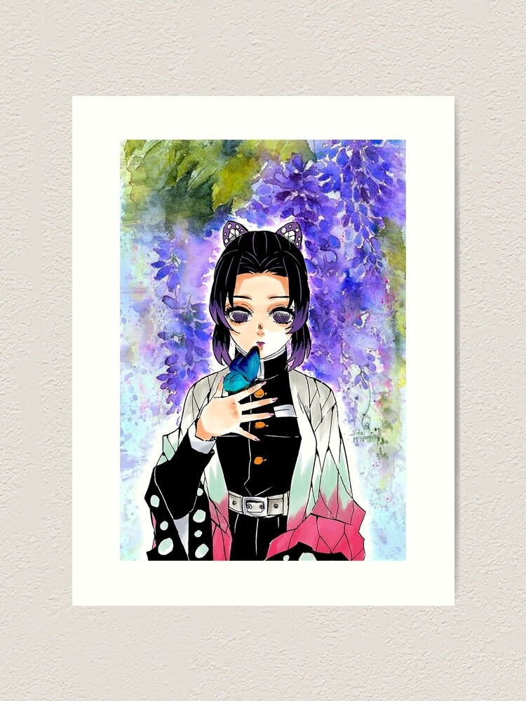 "Shinobu Kocho, the Insect Hashira" Art Print by gacchanshop | Redbubble