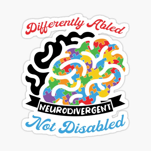 Differently Abled Stickers | Redbubble