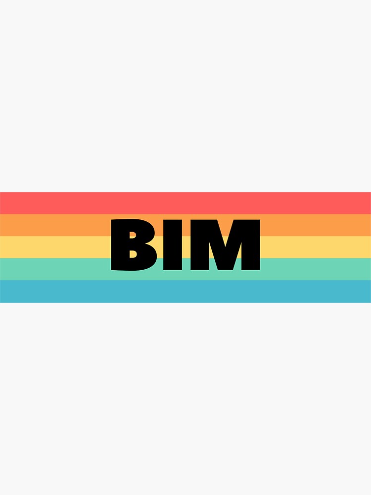 "BIM - Building Information Modeling - Rainbow" Sticker for Sale by ...