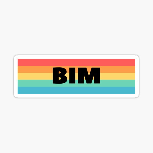 "BIM - Building Information Modeling - Rainbow" Sticker for Sale by ...