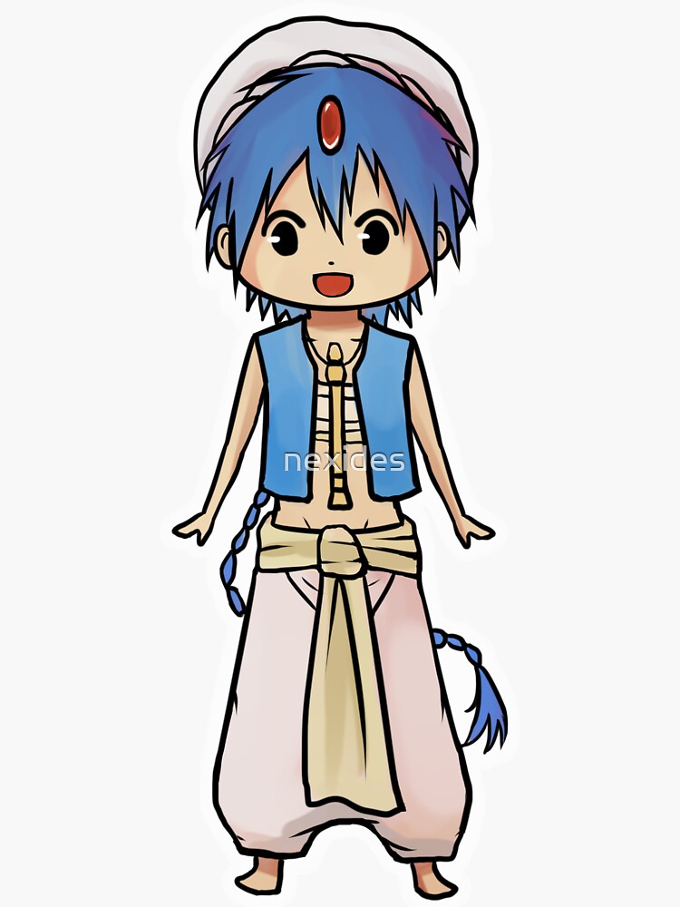 "Magi Aladdin chibi" Sticker for Sale by nexides | Redbubble