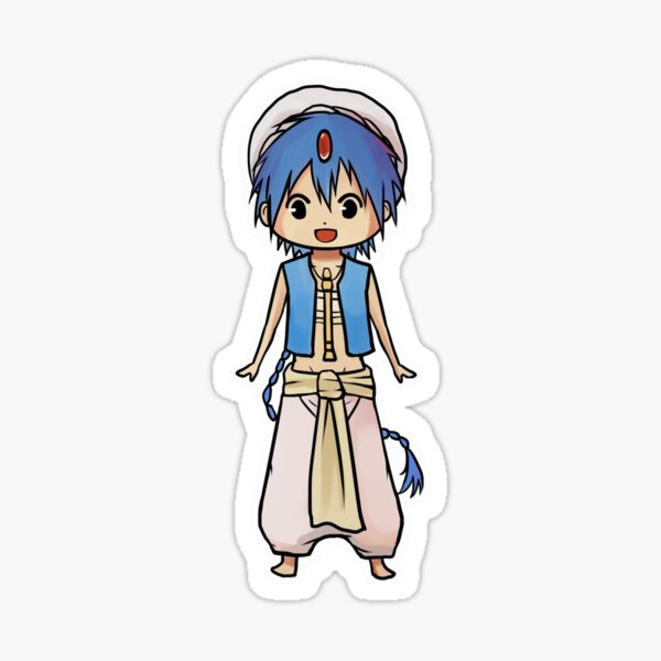 "Magi Aladdin chibi" Sticker for Sale by nexides | Redbubble