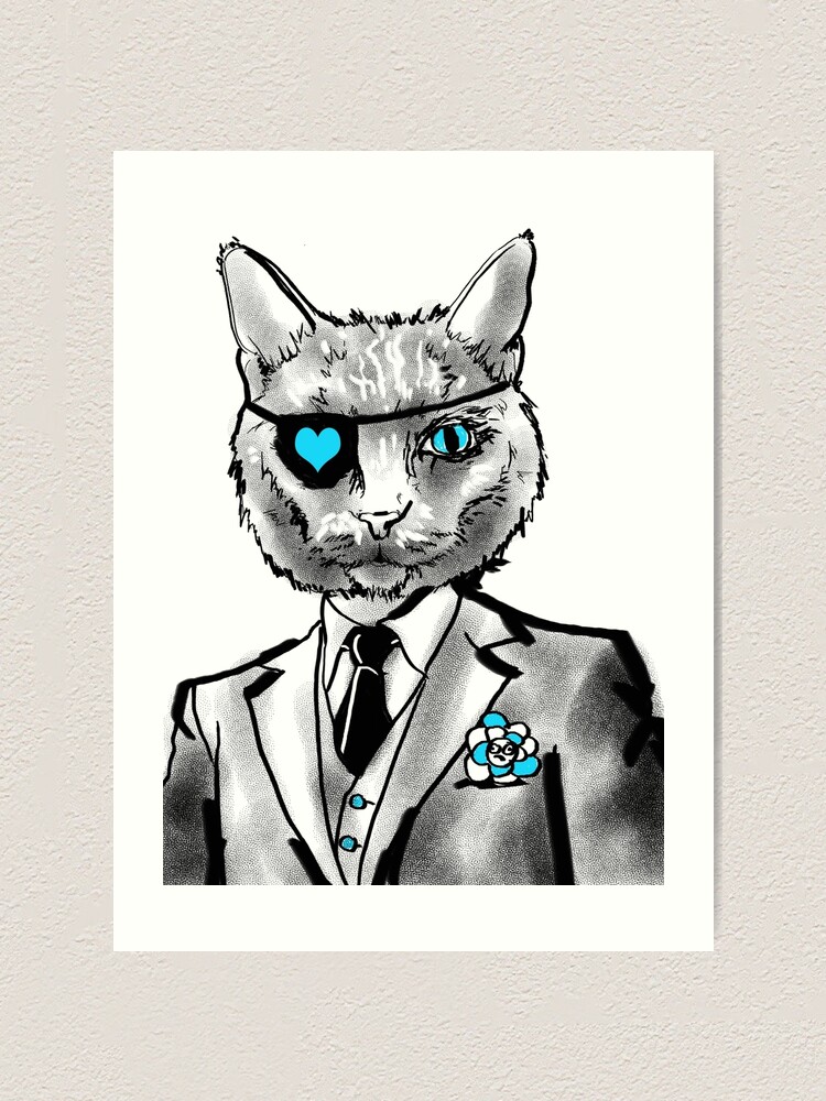 "Dapper Cat" Art Print by PopLiturgy | Redbubble