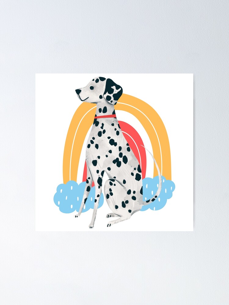 "The Rainbow Dalmatian" Poster for Sale by Chromith | Redbubble