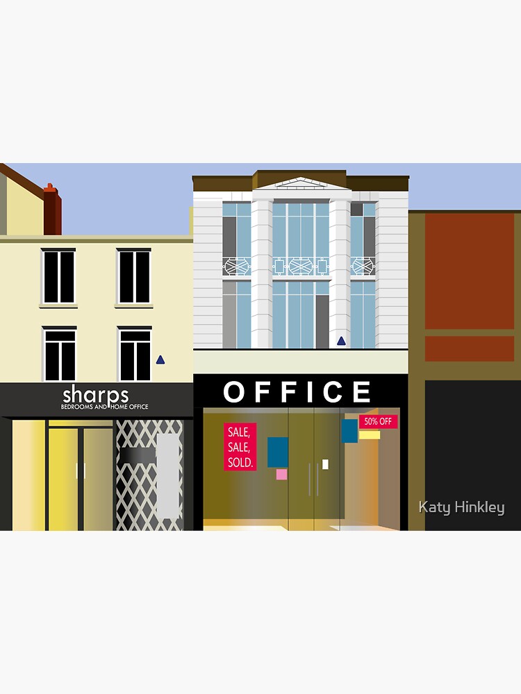 "Sharps & Office" Sticker by lerainbowllama | Redbubble