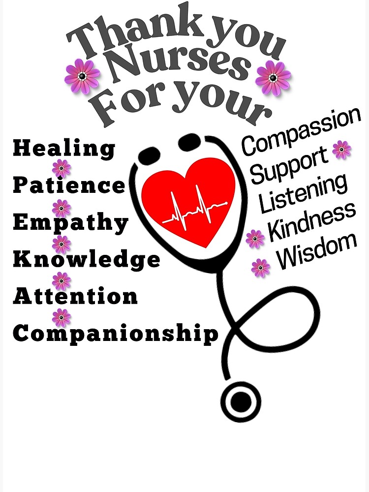 "Thank you Nurses" Poster by Cher74 | Redbubble