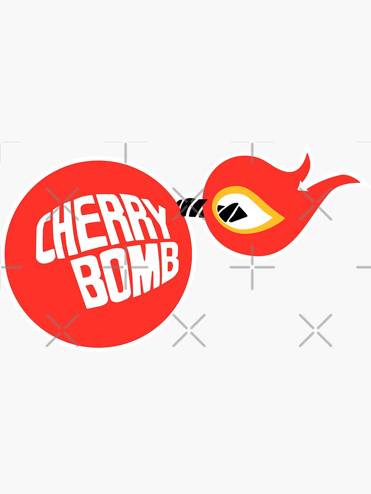 "Cherry Bomb Shirt, Sticker, Decal, Hoodie, Mask" Sticker for Sale by ...