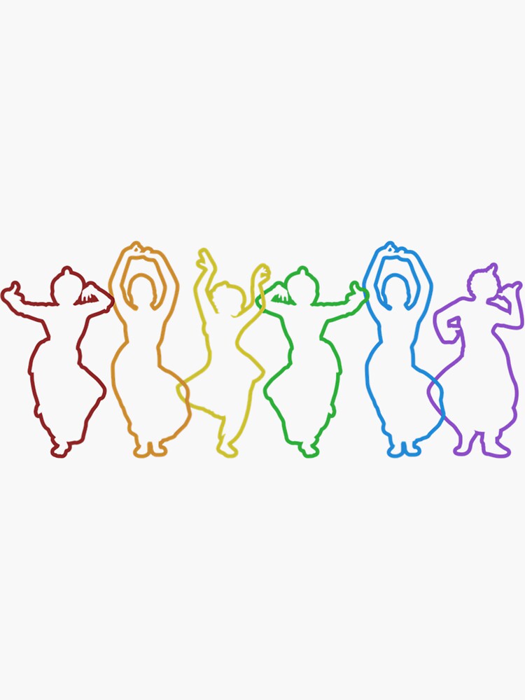 "Belly Dancer Lgbt Rainbow Belly Dancer Shimmy Belly Dancing" Sticker ...