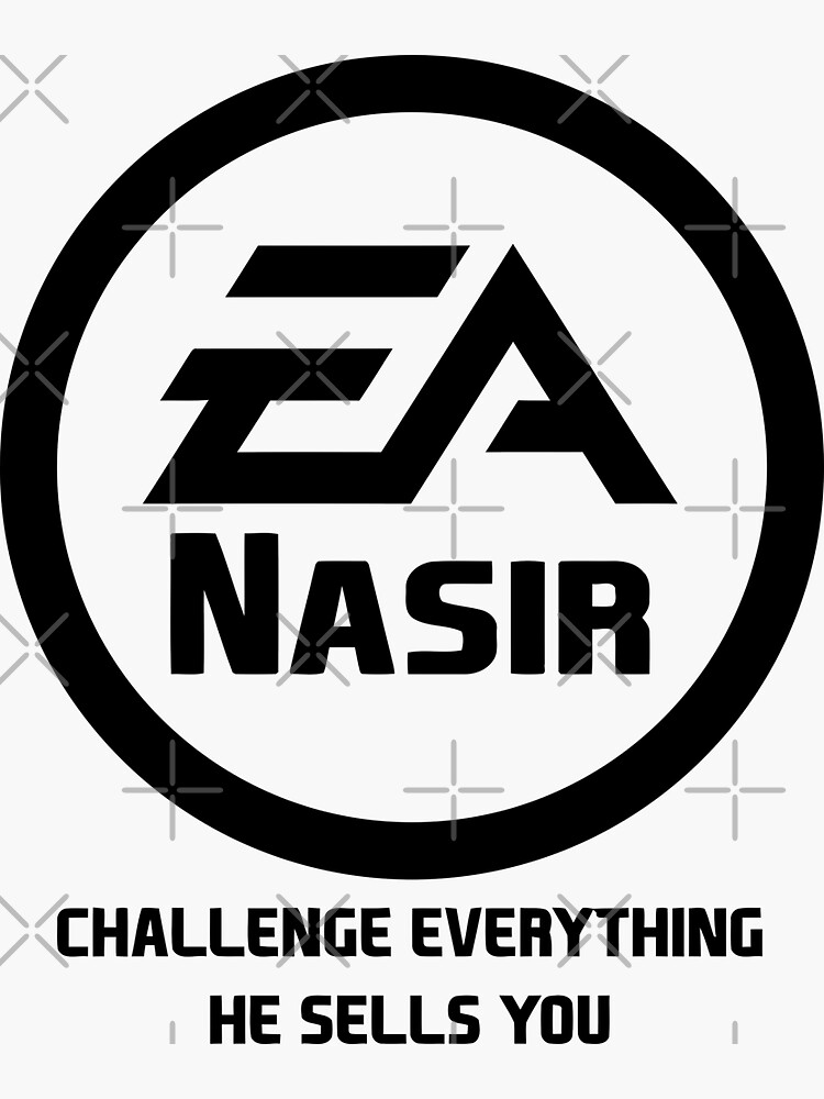 "EA Nasir" Sticker for Sale by wallacehea | Redbubble