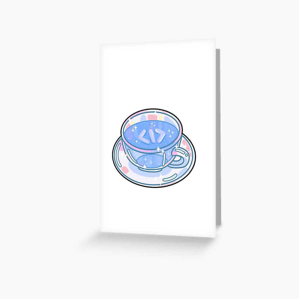 Sticker for Sale mit "Kawaii Coding Teetasse | Blau" von thecodedose ...