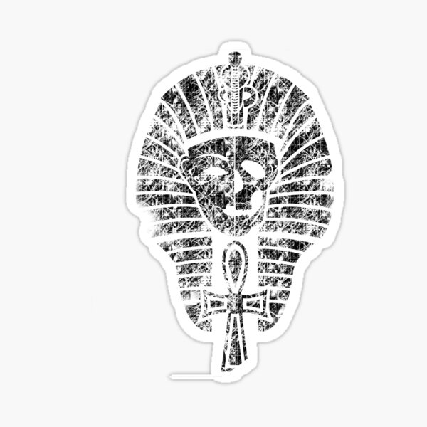 "King Tut Sketch" Sticker for Sale by NoraMohammed | Redbubble