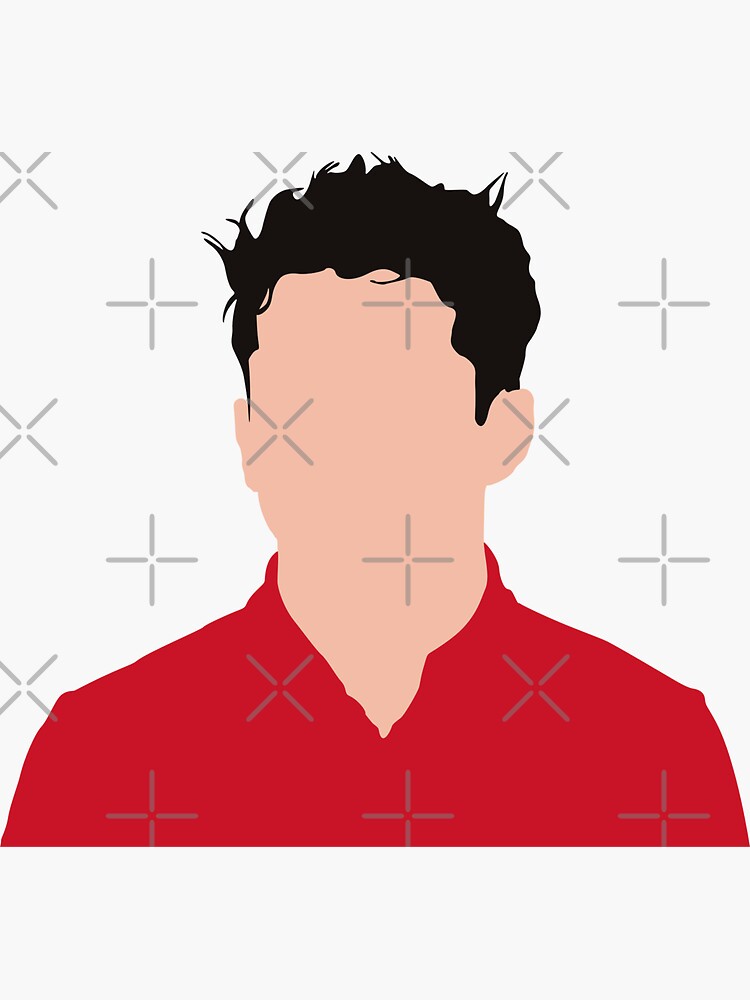 "Charles Leclerc - Face Art" Sticker for Sale by GreazyL | Redbubble