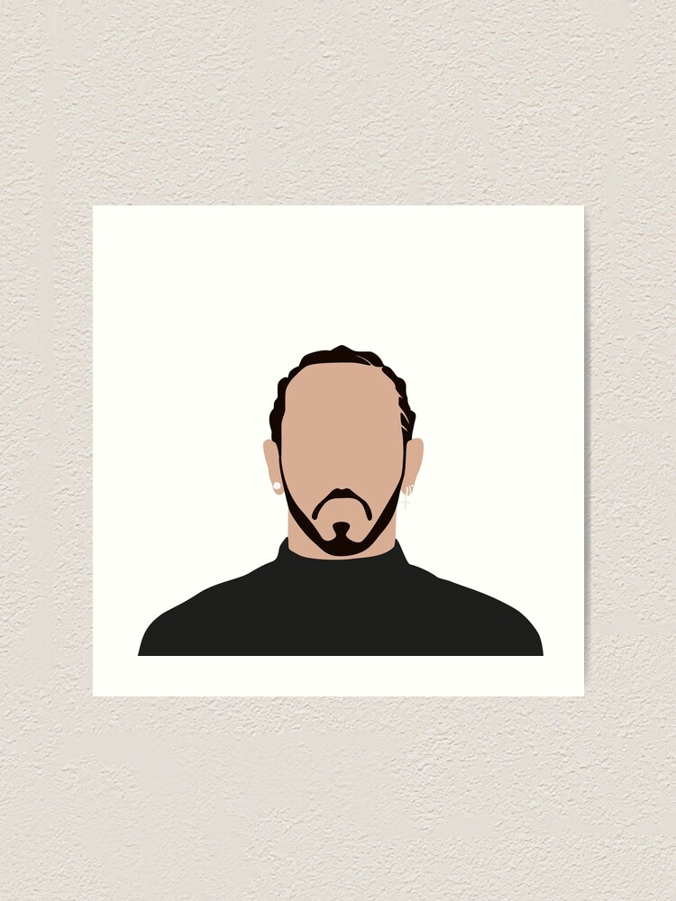 "Lewis Hamilton - Face Art" Art Print by GreazyL | Redbubble