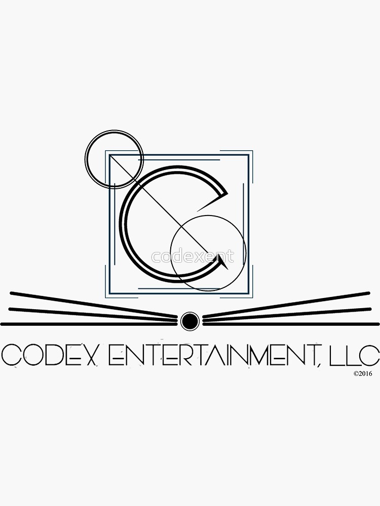 "Codex Entertainment" Sticker for Sale by codexent | Redbubble