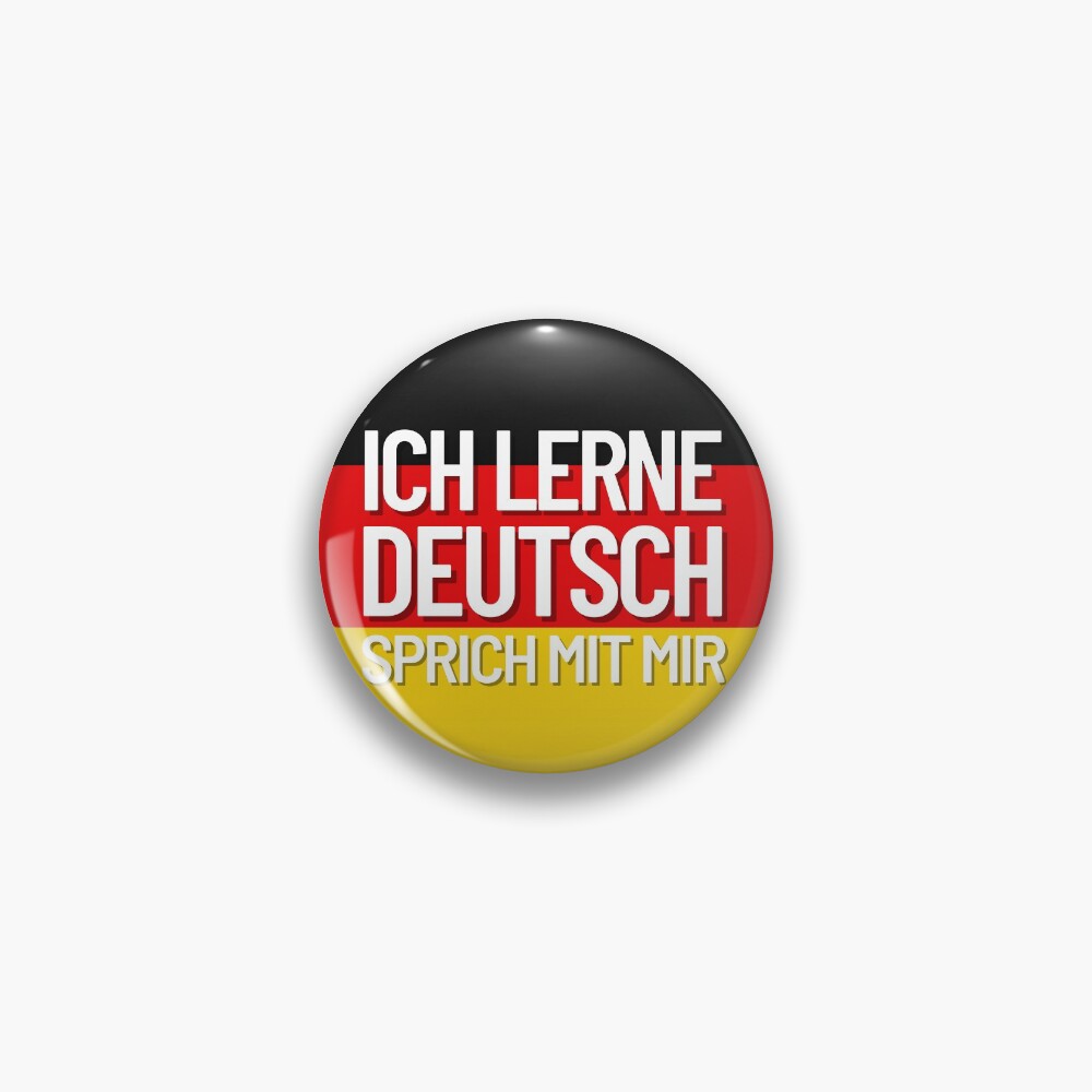 "Ich Lerne Deutsch" Pin for Sale by PseudoEnergy | Redbubble