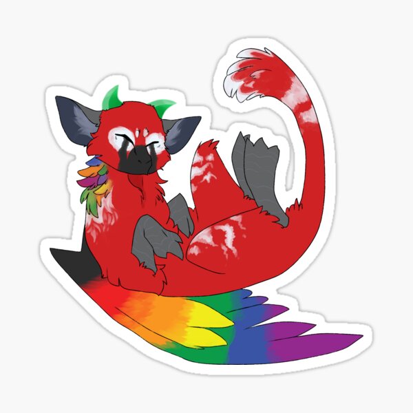 "Rainbow Pride Trico" Sticker by StarlightSoiree | Redbubble