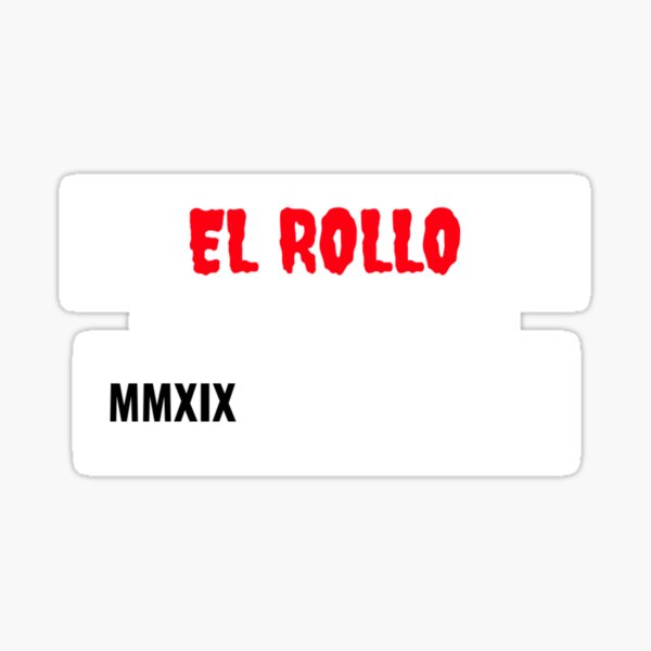 "EL ROLLO surfwear mmxix logo" Sticker by elrollosurf | Redbubble