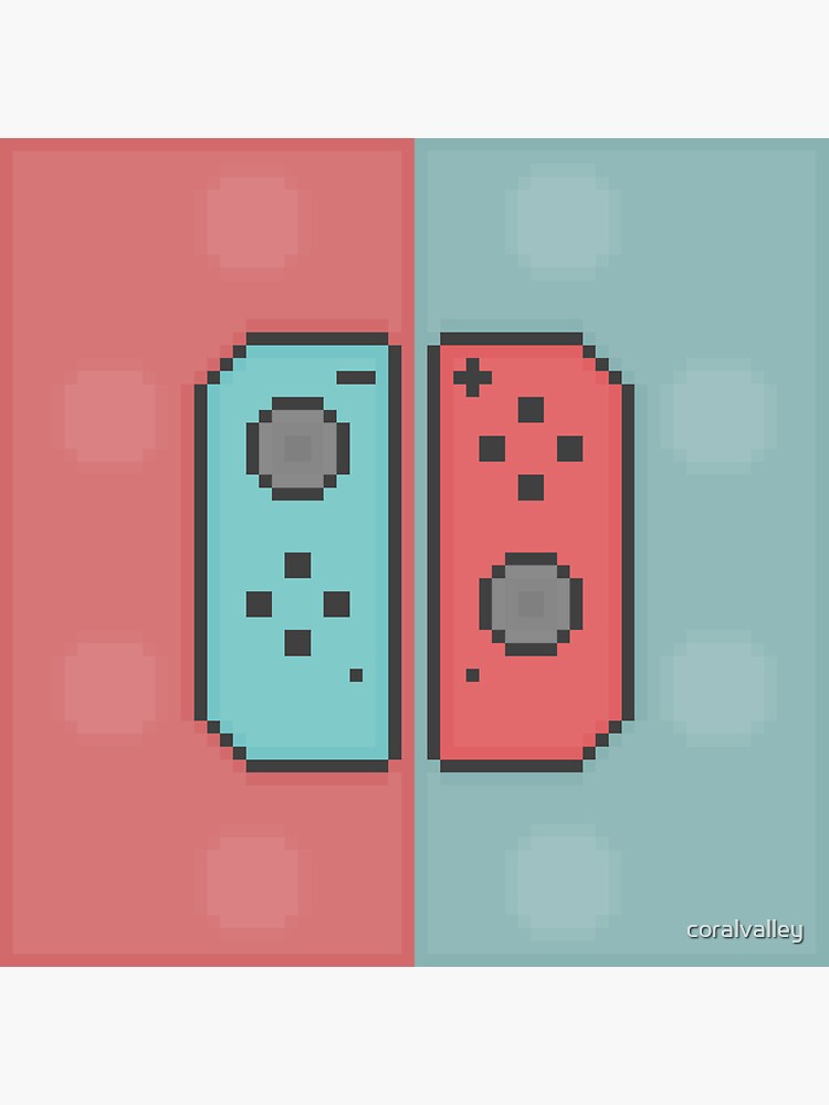 "Pixel Joycon Vibes" Sticker for Sale by coralvalley | Redbubble