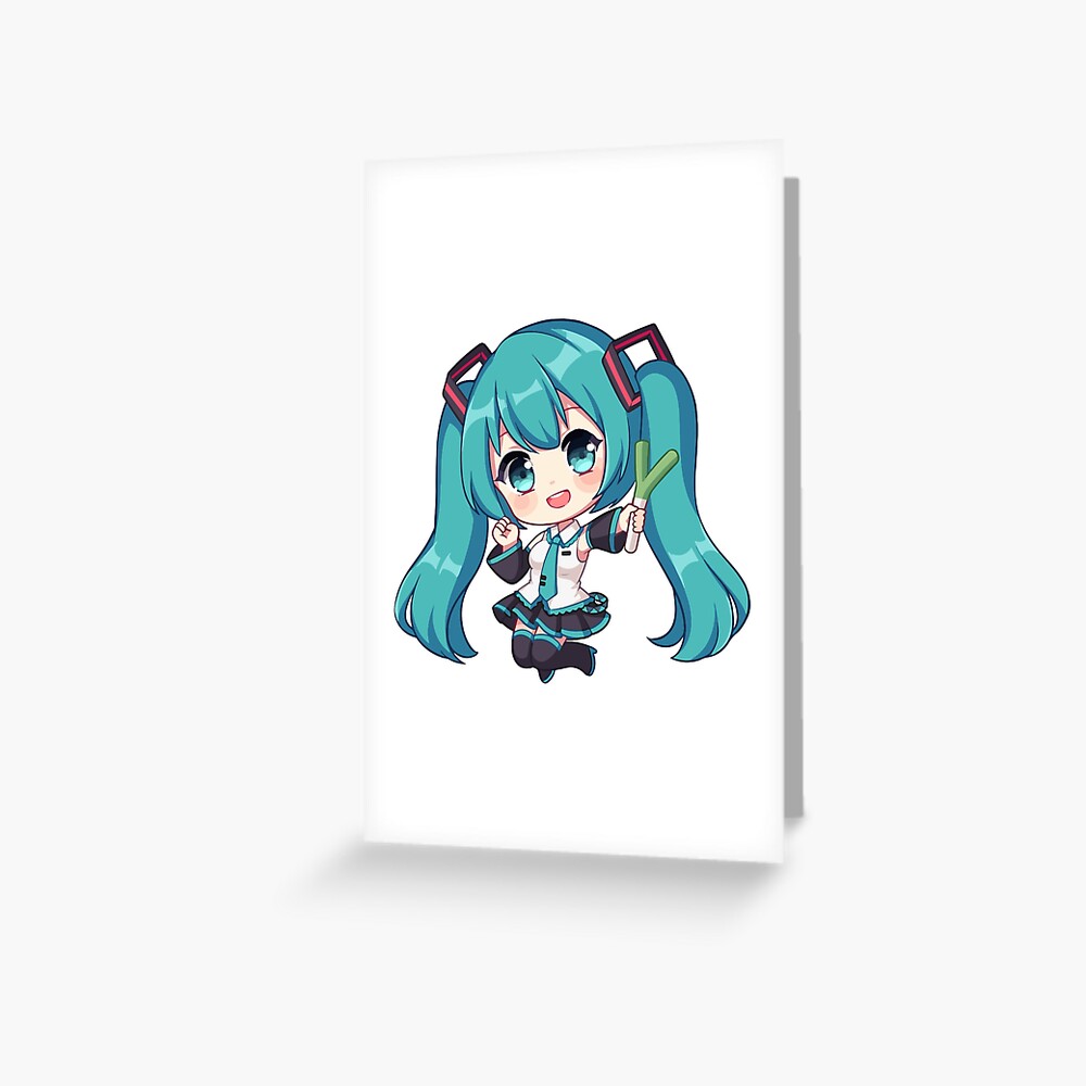 "Hatsune Miku Chibi" Sticker for Sale by Nerd189 | Redbubble