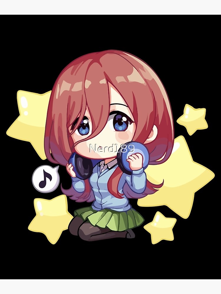 Póster «Miku Nakano Chibi» de Nerd189 | Redbubble