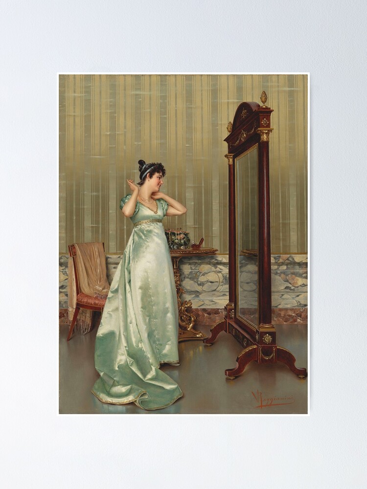 "In the Boudoir (19th century) - Vittorio Reggianini" Poster for Sale ...