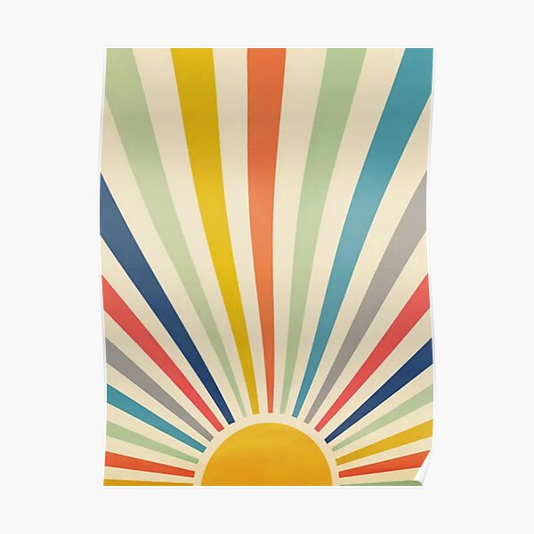"Sun Retro Art" Poster for Sale by xixpop | Redbubble