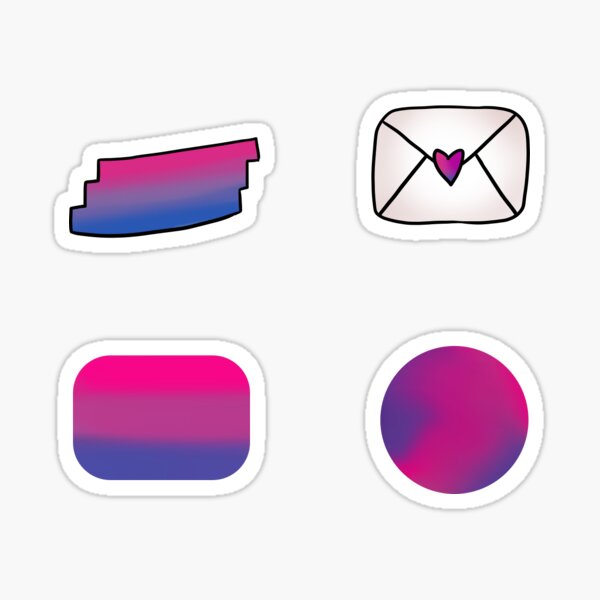"bisexual icons" Sticker by yvonnejart | Redbubble
