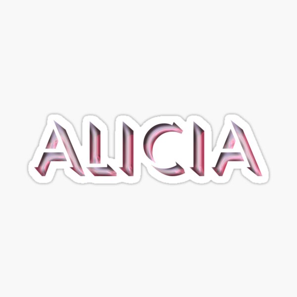 "Alicia" Sticker by Melmel9 | Redbubble