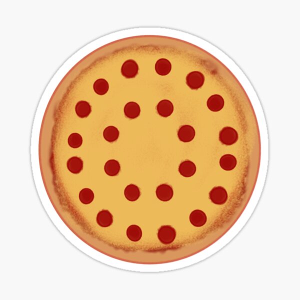 "Pepperoni Pizza" Sticker for Sale by Hirojuh | Redbubble