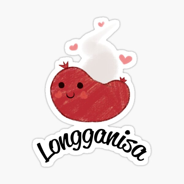 "Filipino Foods - Cutesy Longganisa" Sticker for Sale by Michael Angelo ...