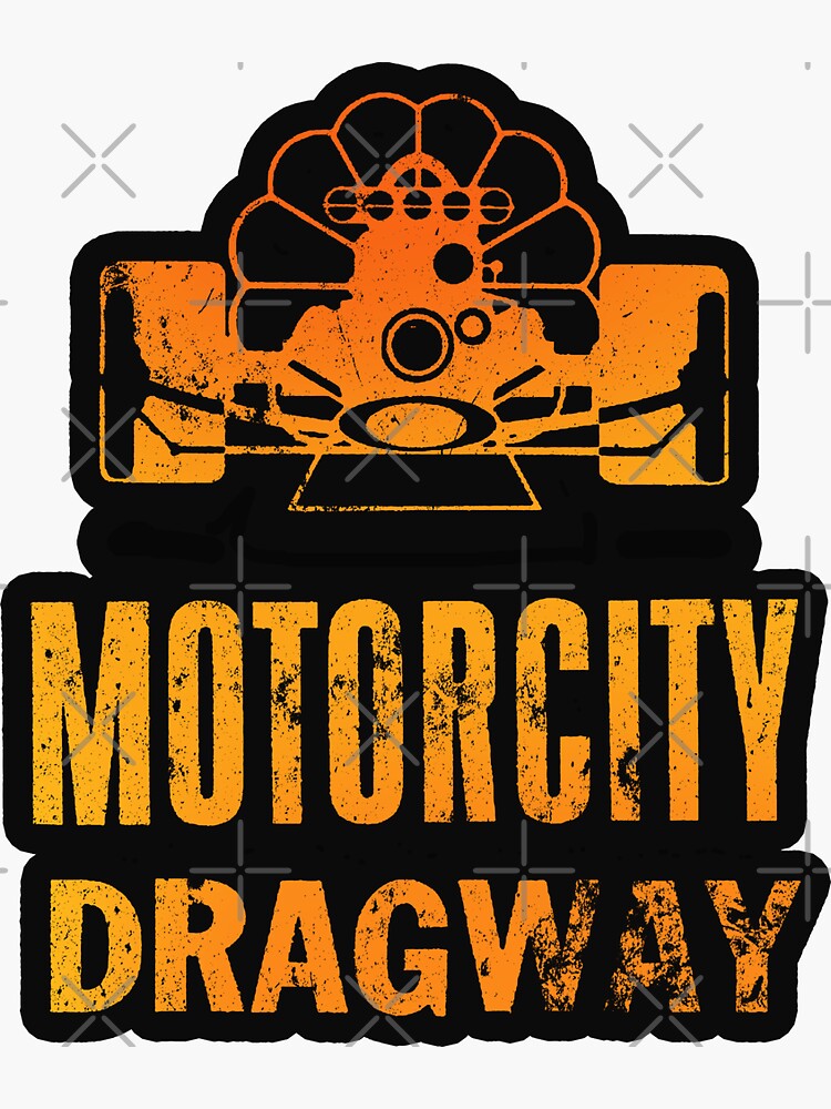 "Motor City Dragway" Sticker for Sale by Retrorockit | Redbubble