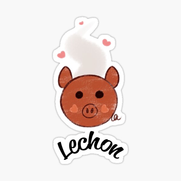 "Filipino Foods - Cutesy Lechon" Sticker for Sale by WhitePinoy | Redbubble
